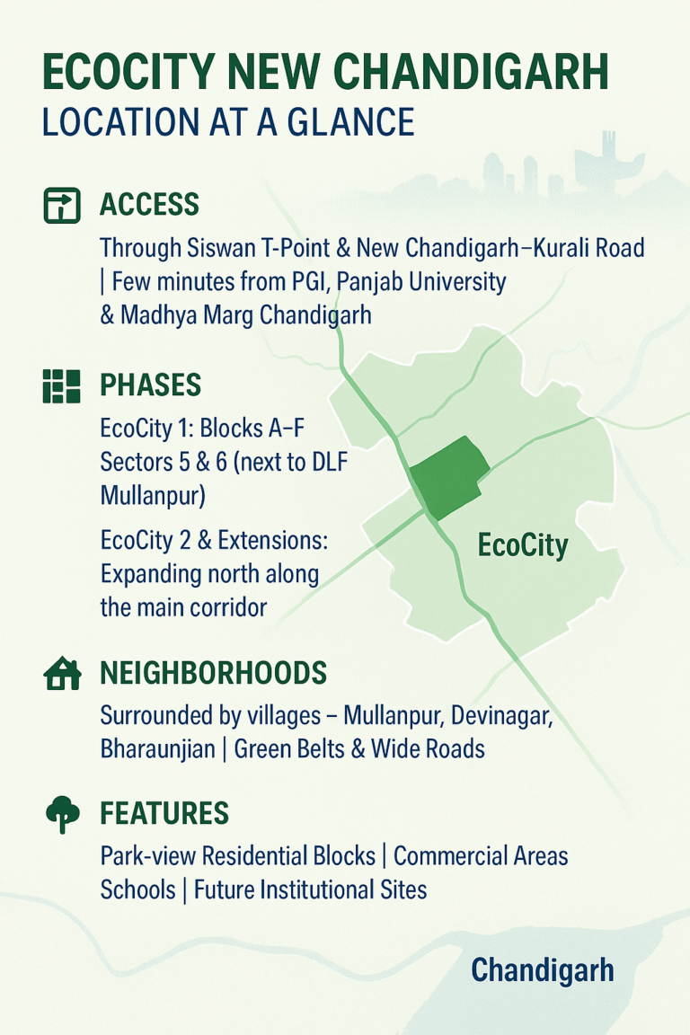 Location » Ecocity New Chandigarh | GMADA Ecocity Plots