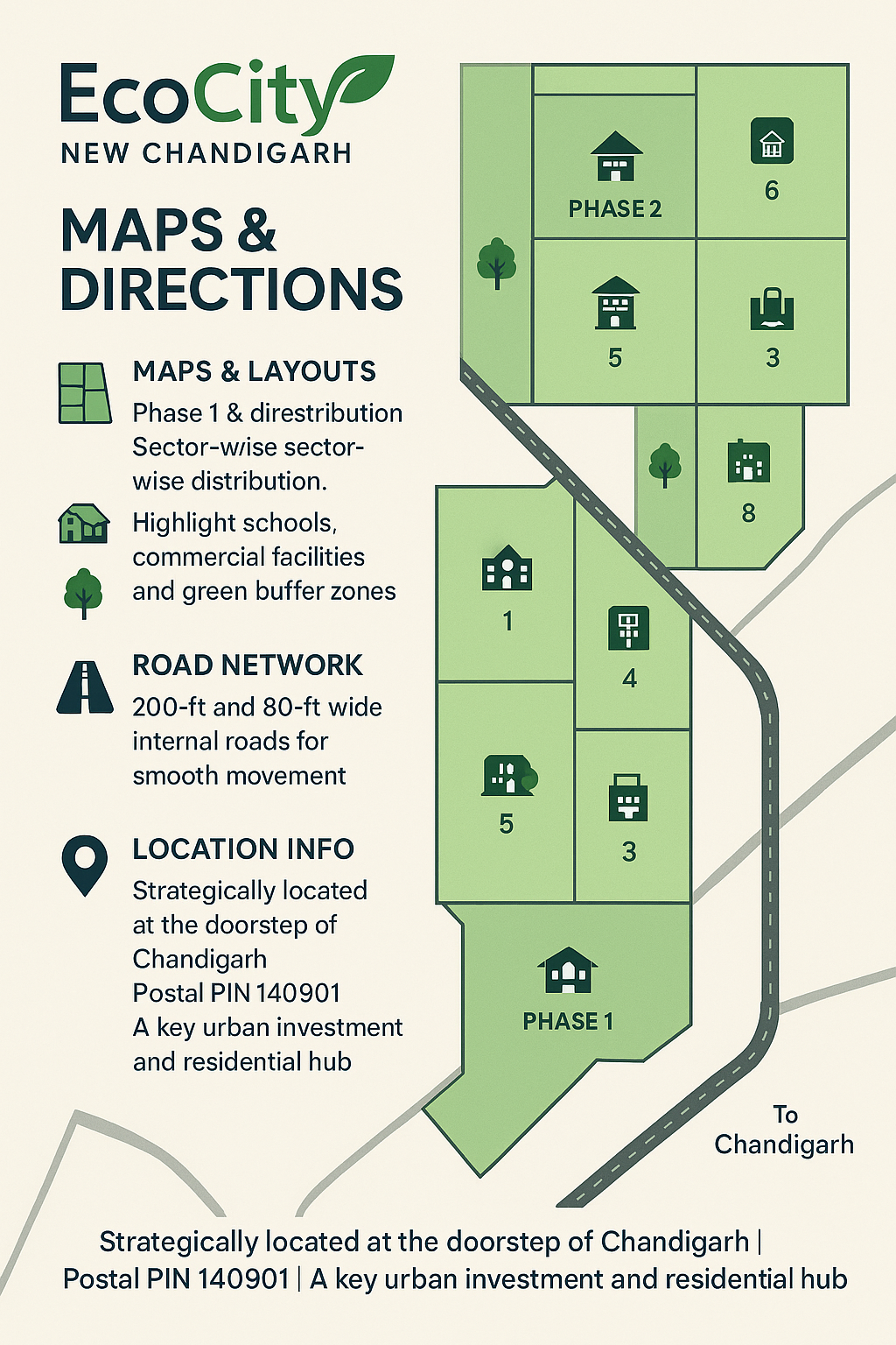 Location » Ecocity New Chandigarh | GMADA Ecocity Plots